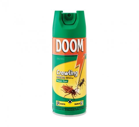 Insect Killer Aerosol> Doom Crawling Powerfast 300ml - Red Spot